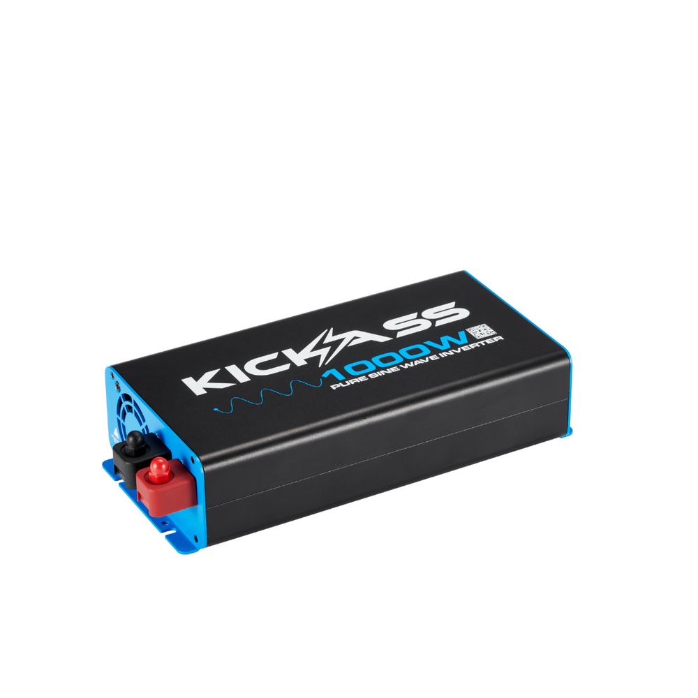KickAss 12V to 120V Pure Sine Wave 1000W Inverter with Remote
