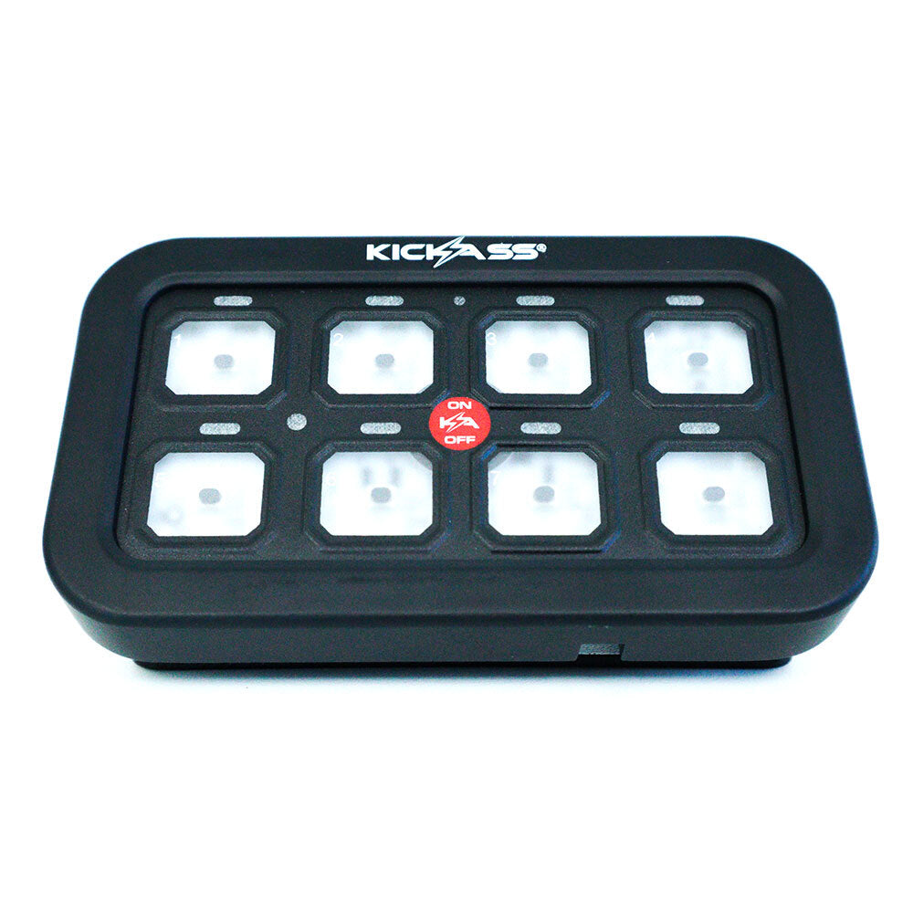 KickAss Bluetooth Control Switch Panel - 8 Gang Switch Panel – KickAss ...