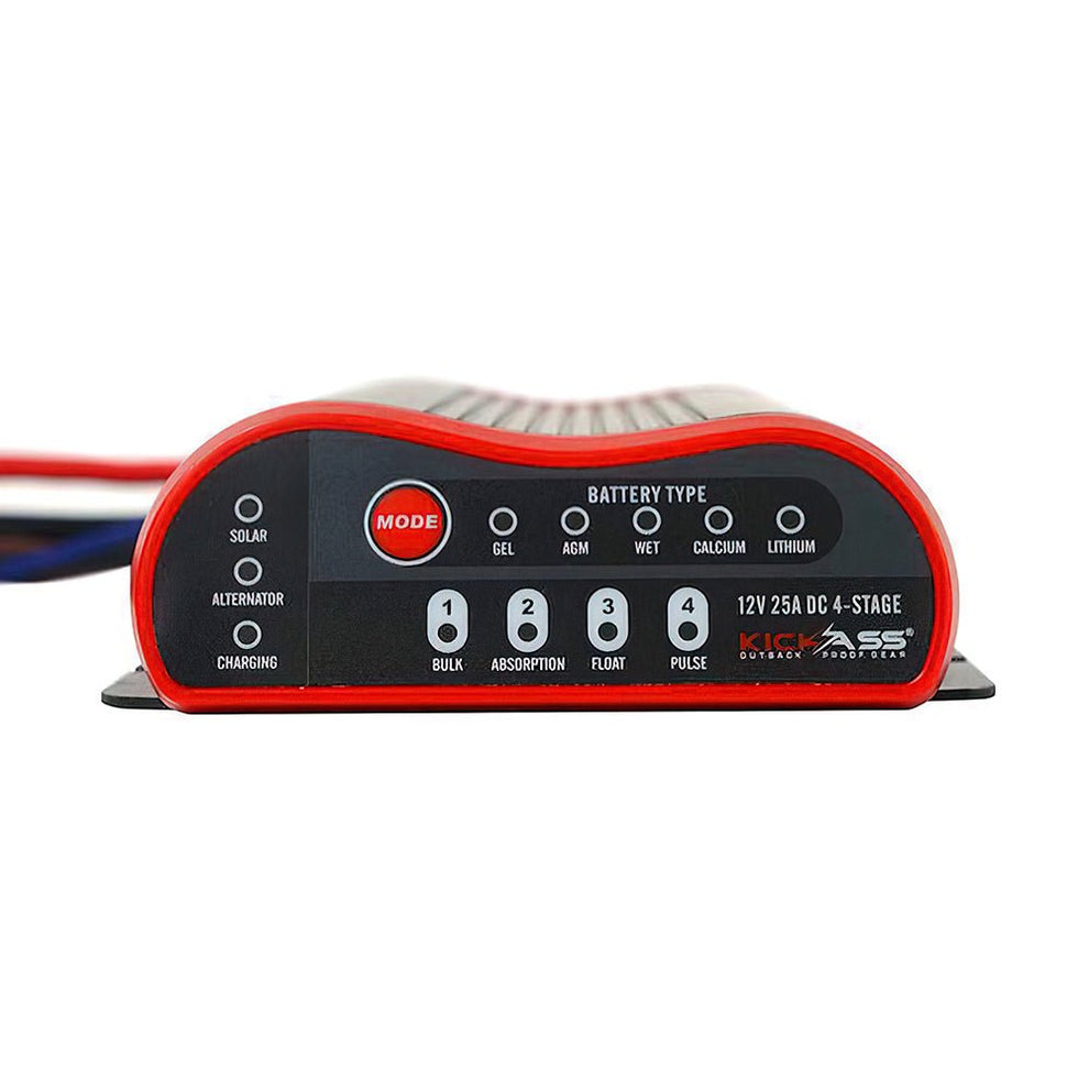 KickAss 12V/24V 25A DCDC Charger with Solar MPPT & Pre-Wired Anderson ...