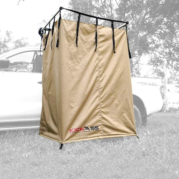 Shower Tent & Change Room with Camping Gas Hot Water Bundle – KickAss ...