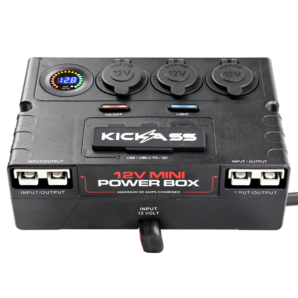 KickAss 12V Mini Power Box - Portable Power Distribution Solution
