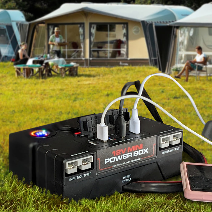 KickAss 12V Mini Power Box - Portable Power Distribution Solution